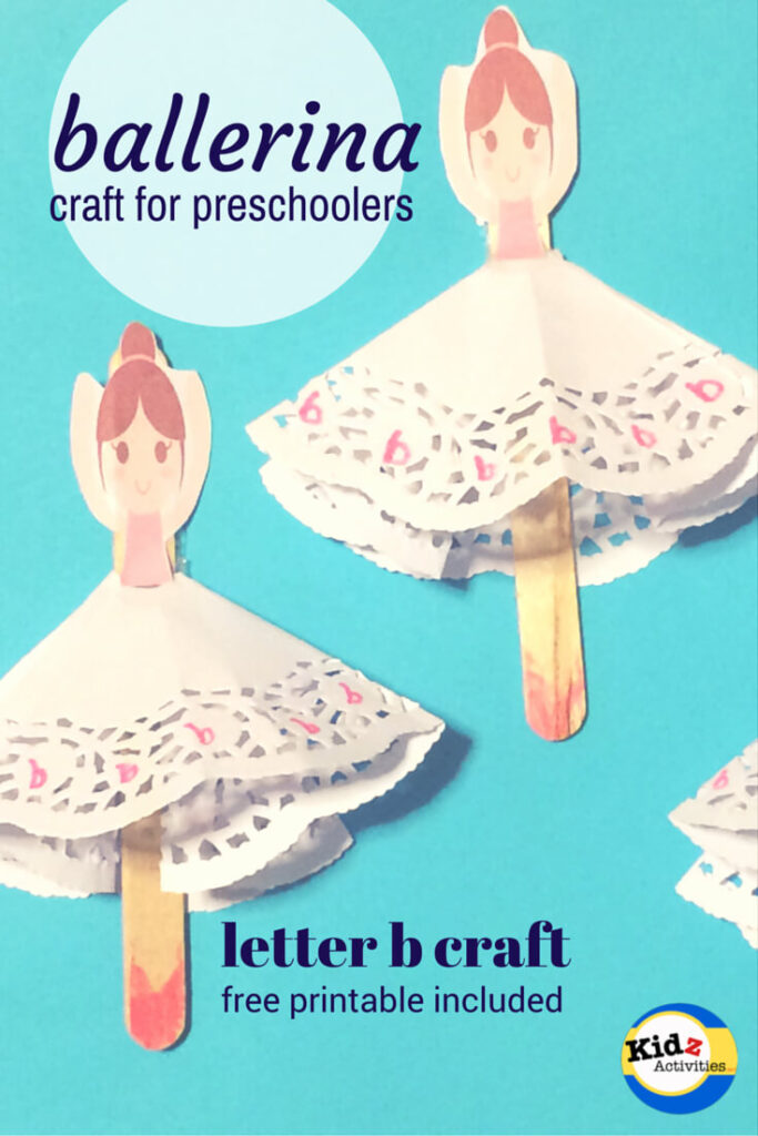 Ballerina Craft for Preschoolers - Smudge Studios